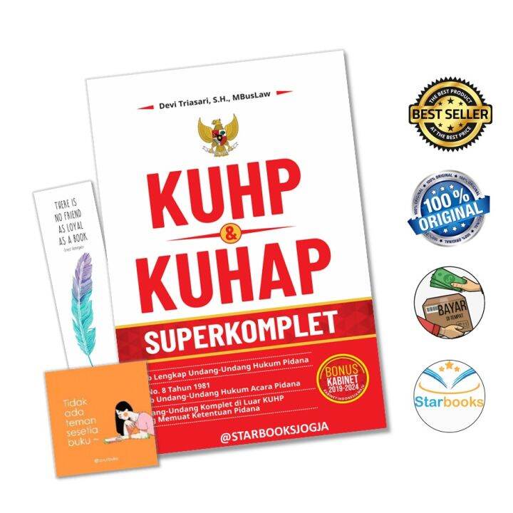 BUKU KUHP & KUHAP SUPERKOMPLET (CHARISSA) FREE KABINET KERJA 2019-2024 ...