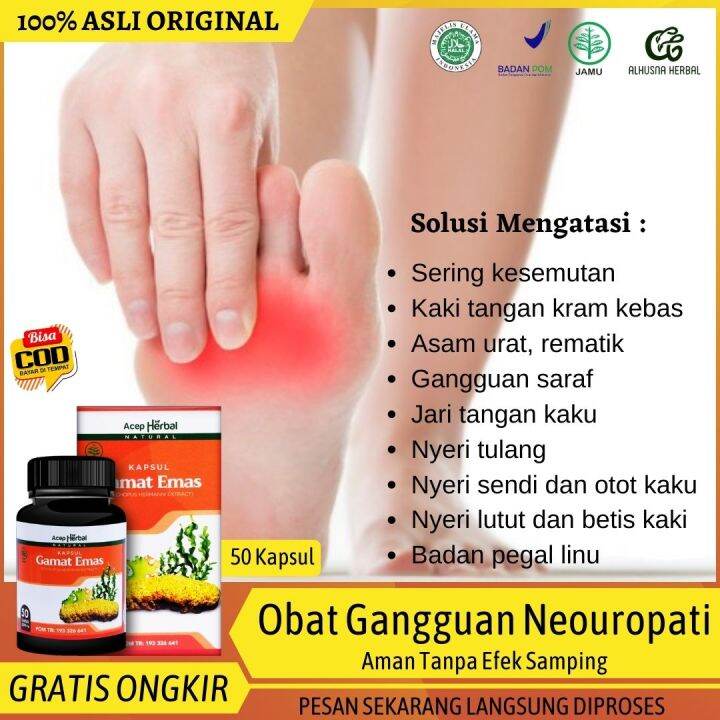 Kapsul Gamat Emas Solusi Obat Gangguan Neuropati 100% ALAMI Atasi Obat ...