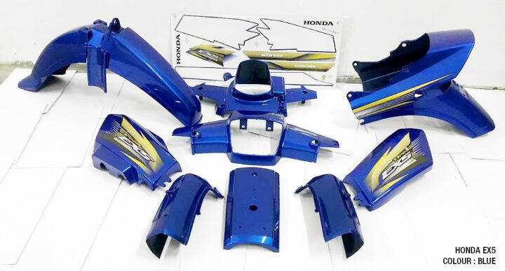 HONDA EX5 EX5 DREAM OEM BODY COVER SET COVERSET STICKER STRIPE SIAMP TAMPAL COVER SET | Lazada