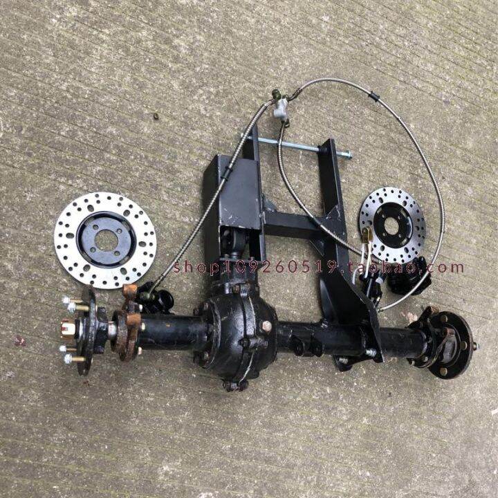 Two-wheeled modified three-wheeled four-hole motorcycle ATV kart axle ...