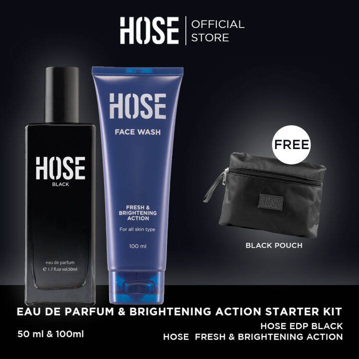 HOSE Eau De Parfum Black & Brightening Action Face Wash Starter Kit ...