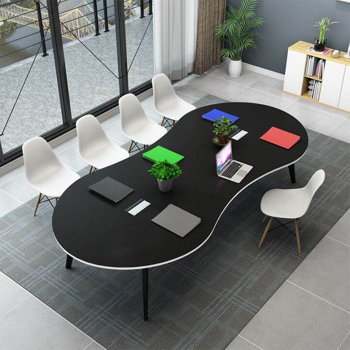 Conference table, long table, simple and modern training table, table ...