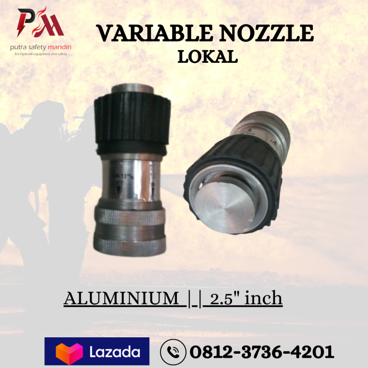 ALUMINIUM FIRE HYDRANT KEPALA SELANG PEMADAM VARIABLE NOZZLE 2.5 INCH | Lazada Indonesia