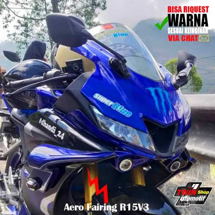 AERO FAIRING R15 V3 WINGLET R15V3 WINGLET GP R15V3 BISA RIQUEST WARNA ...
