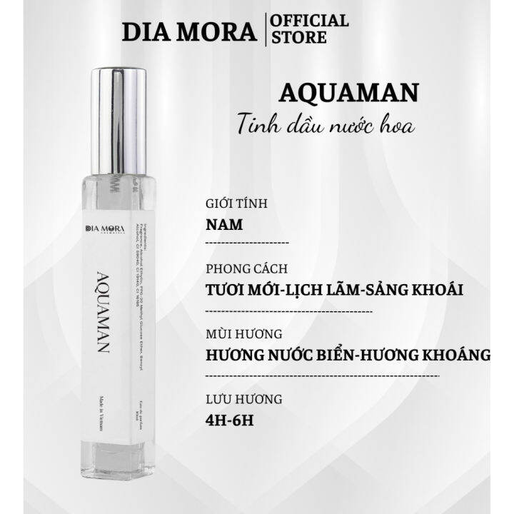 Nước hoa nam DIA MORA AQUAMAN tươi mới, lịch lãm dạng xịt | Lazada.vn