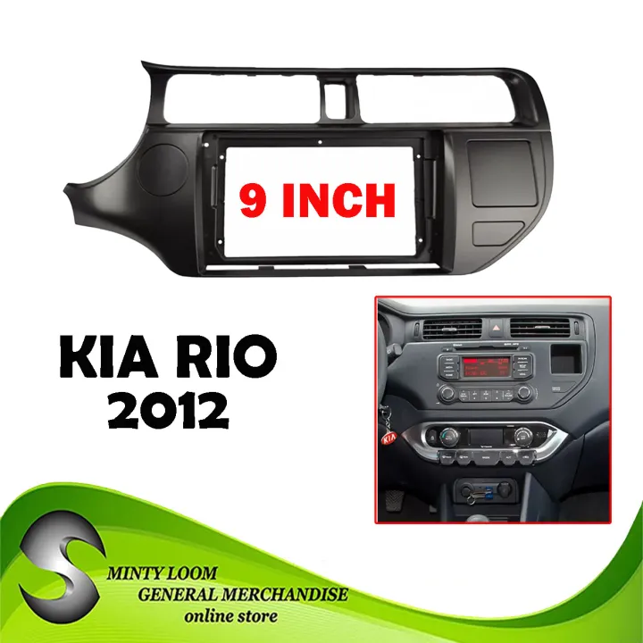 Audio Radio Dash Frame for KIA RIO 2012 9 Inch Big Screen Stereo Dash ...