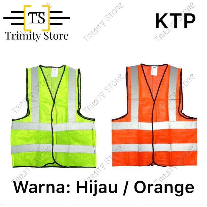 Rompi Polyester / Safety Vest / Rompi Proyek 4 Line / 4 Baris Basic ...