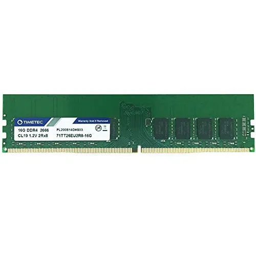 Timetec Hynix IC 16GB DDR4 2666MHz PC4-21300 Unbuffered ECC 1.2V CL19 ...