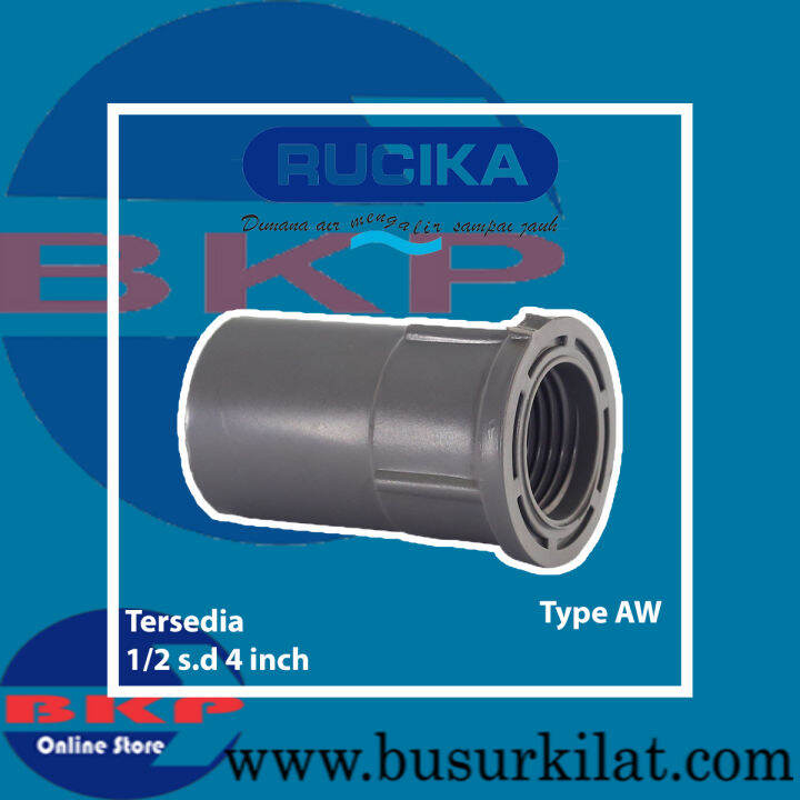 SDD 3/4 Inch PVC RUCIKA (AW) / SAMBUNGAN PIPA / Sock Drat Dalam / Fitting PVC AW | Lazada Indonesia