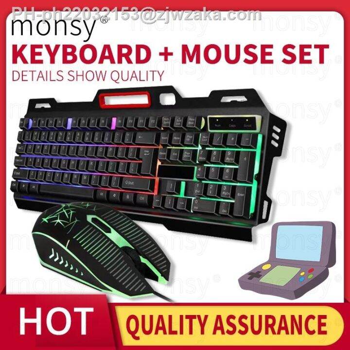 keyboard mouse laptop Keyboard And Mouse Set Wired Peripheral Device Set Mechanical Key Keyboard ...