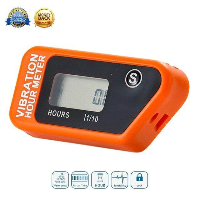 Wireless Vibration Hour Meter Counter Motorcycle Meter For Motocross ...