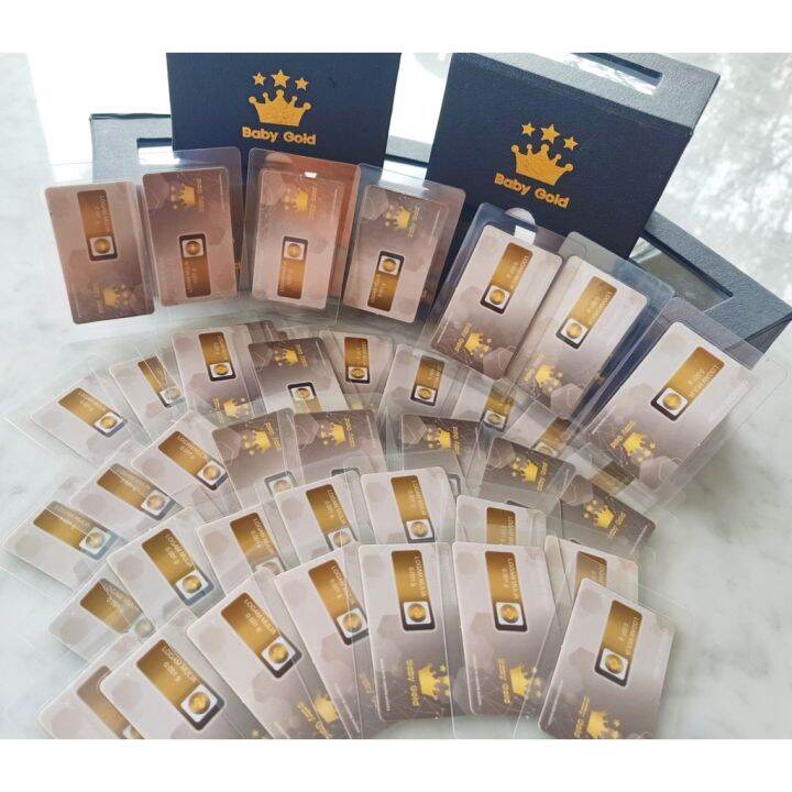 EMAS MINI 0.001 gram ASLI 24 karat Babygold Emas kecil mini batangan ...