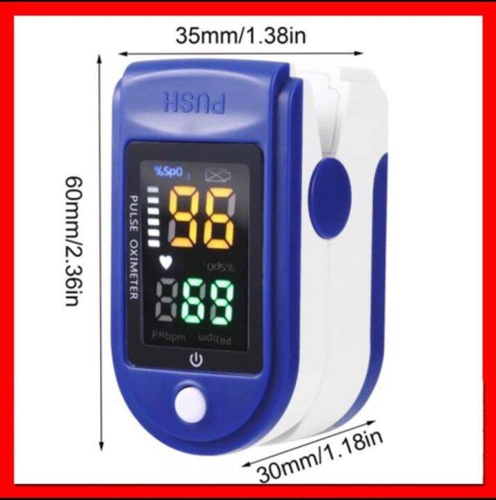 Portable OLED Fingertip Oximeter Oxygen Heart Rate Monitor | Lazada PH