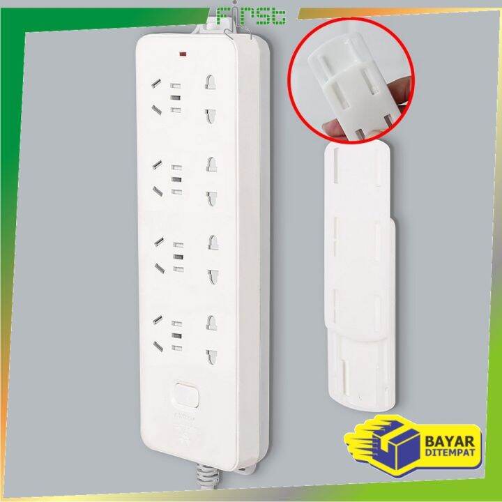 FH-C246 Holder Stop Kontak Gantungan Colokan Listrik Double Tape Hook ...