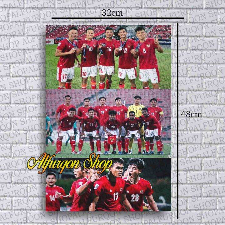 POSTER TIMNAS INDONESIA / POSTER LIGA INDONESIA PSSI / HIASAN DINDING ...