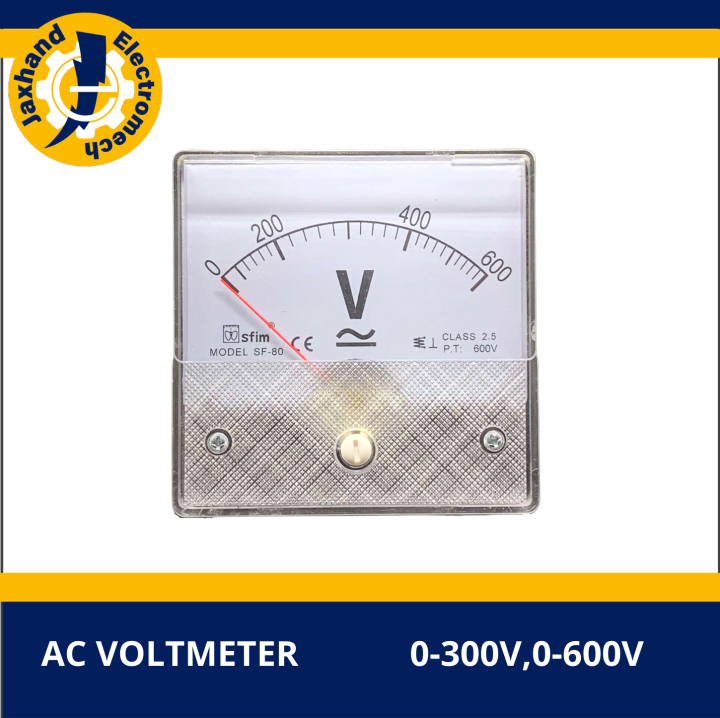 AC Voltmeter 0-300V / 0-600V, 3" X 3", SFIM | Lazada PH