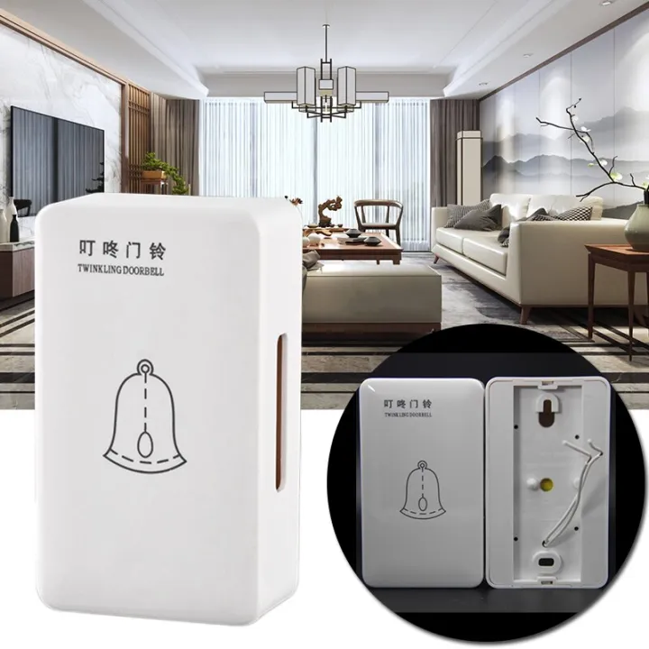 Smart Door Bell 220V Wired Door Bell Chime Vocal Wired Doorbell Welcome ...