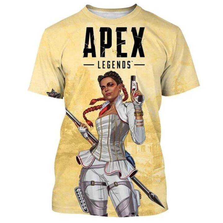 เกมยอดนิยมApex Legendsเสื้อยืดสำหรับชาย 3dพิมพ์Pulloverรอบคอแฟชั่น ...