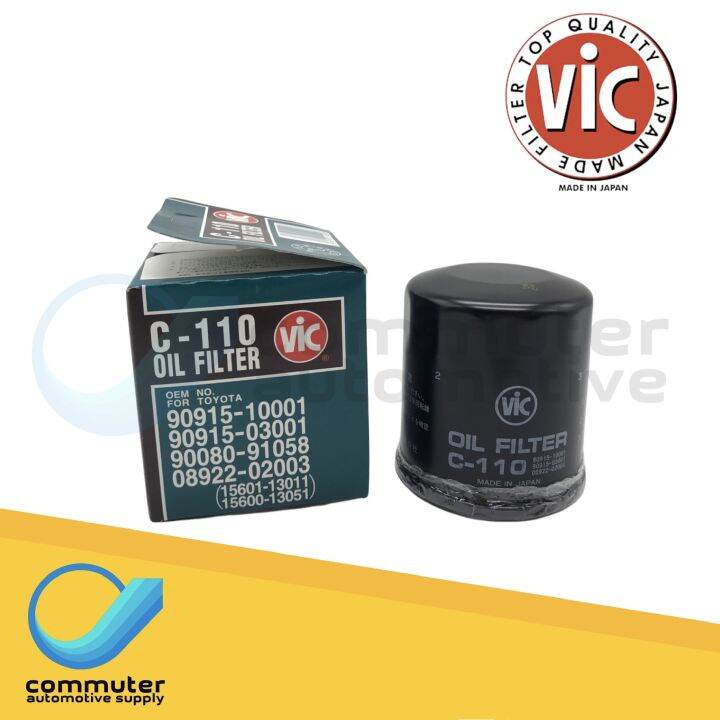 [C-110] VIC Oil Filter Toyota Vios, Toyota Avanza, Toyota Wigo C110 | Lazada PH