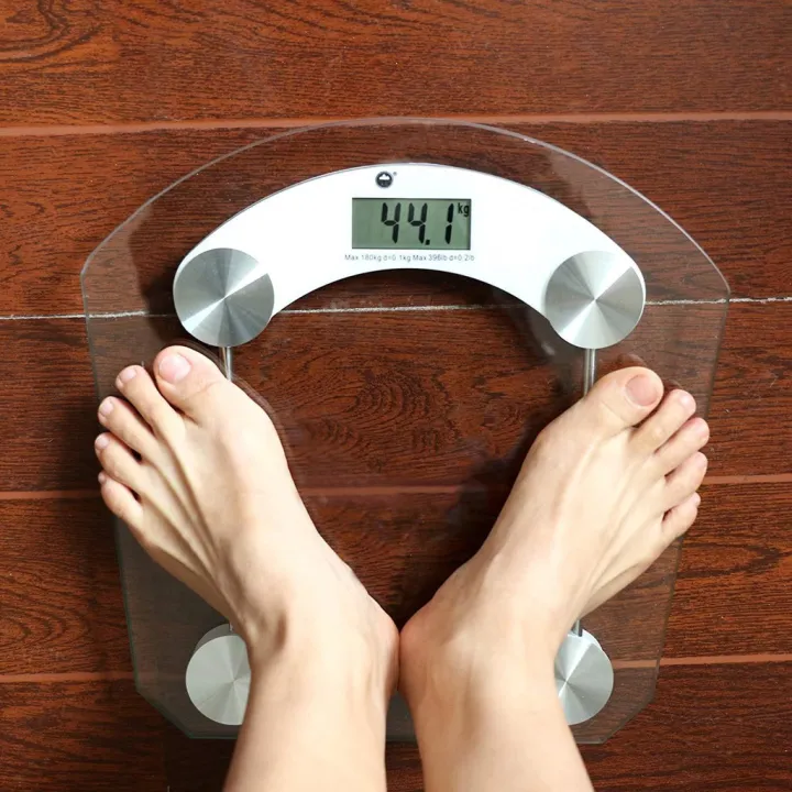 Weighing Scale For Human Body Weight Tempered Glass Bathroom Weighing ...