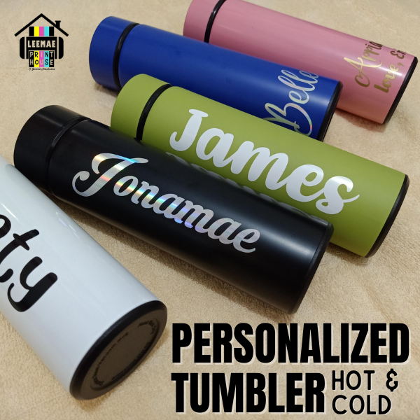 Personalized HOT and COLD Tumbler FREE NAME - Stainless Steel (500ML) - Message your desired ...