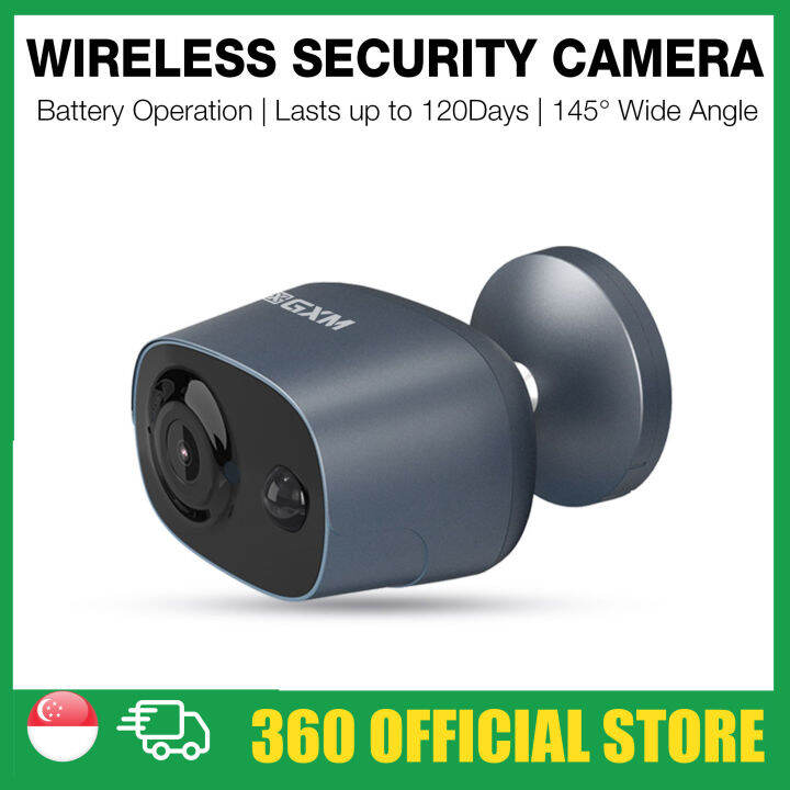 GXM W3 Wireless Security Camera Battery Operate CCTV Smart Camera 2K ...