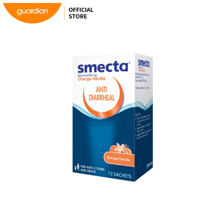 Smecta Orange Vanilla Flavour Powder For Oral Suspension 3G 12's | Lazada