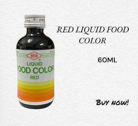 NECO RED LIQUID FOOD COLOR 60ml | Lazada PH