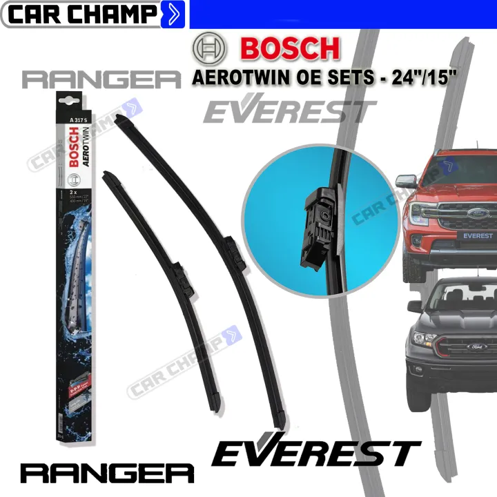Ford Everest/Ranger 2015 - UP (24/15) Bosch Aerotwin OE Sets Wiper Blade | Lazada PH