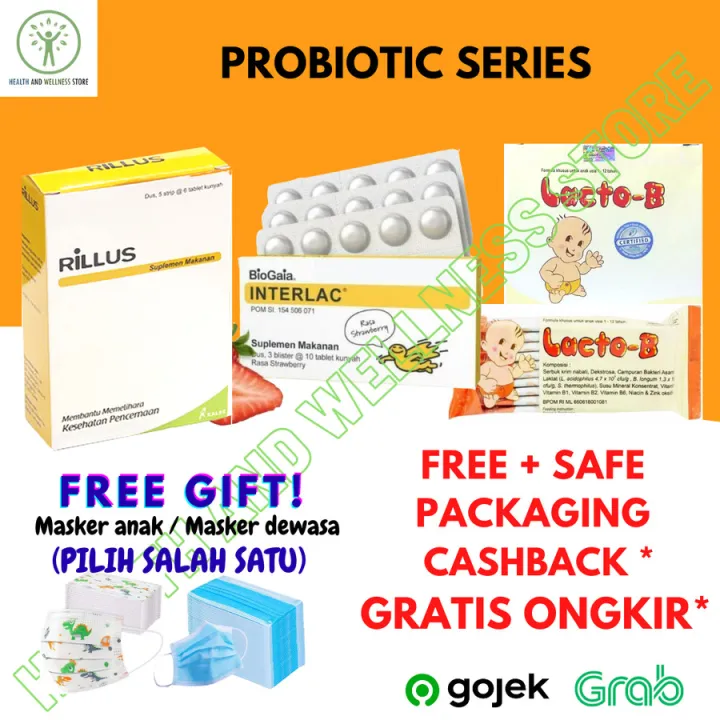 PROBIOTIC SERIES SERI PROBIOTIK INTERLAC RILLUS LACTO B BOX STRIP ...
