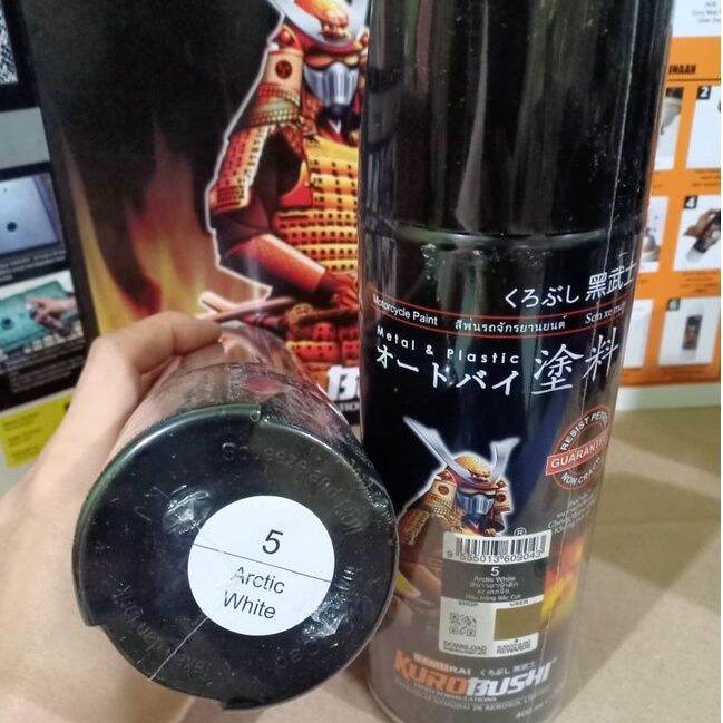 Samurai Paint Kurobushi Cat Semprot Pilox Pilok Warna Putih Susu / Artic Arctic White (5) 400ml ...