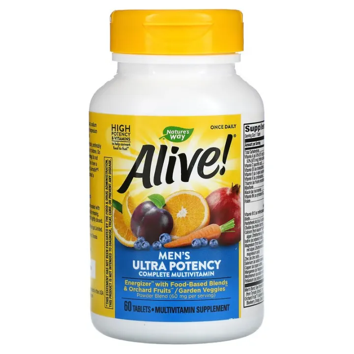 Alive! Men's Ultra Potency Complete Multivitamin, 60 Tablets | Lazada PH