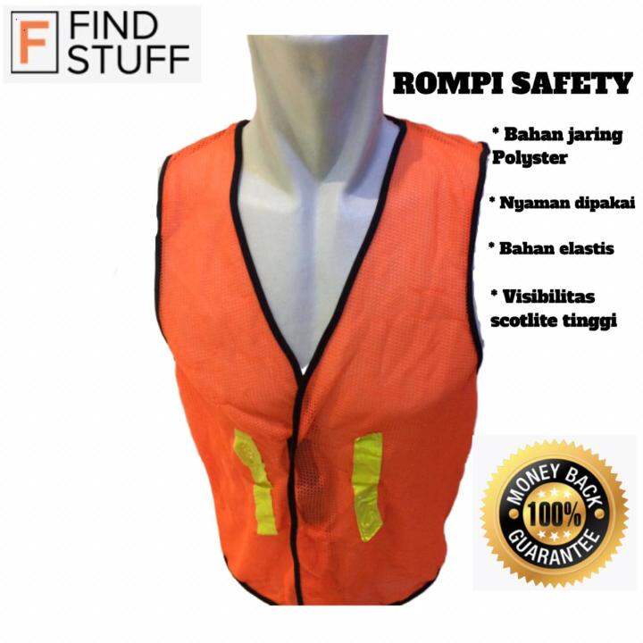 ROMPI SAFETY / ROMPI PROYEK / SAFETY VEST / ROMPI X | Lazada Indonesia