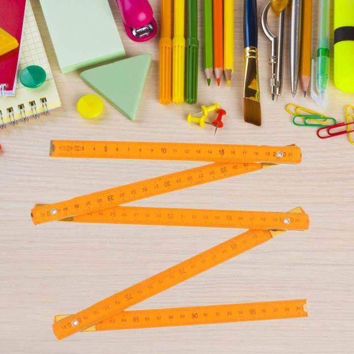 Moon Whistle Measuring Stick Compact Folding Wood Rule for Classroom ...
