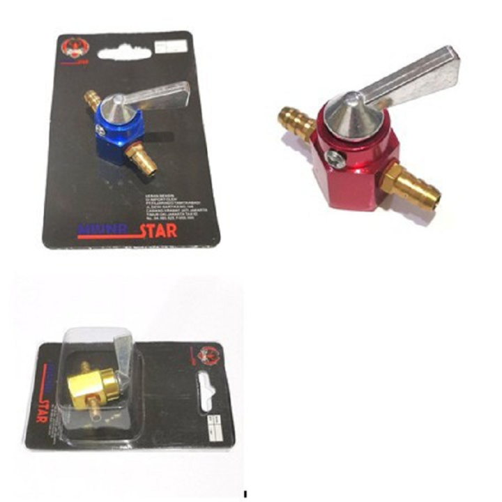 Kran Bensin CNC Warna Keran Bahan Bakar Motor Variasi Karbu PE 24 26 28 ...