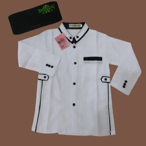 Baju Atasan jasko \koko Putih Jasko Anak Jas koko Putih Dan Peci NU ...