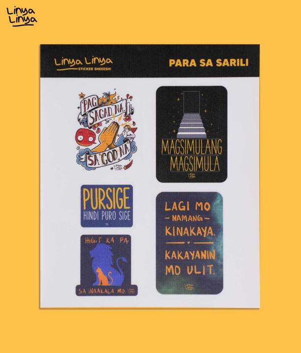 Linya-Linya Sticker Packs: Para Sa Sarili | Lazada PH