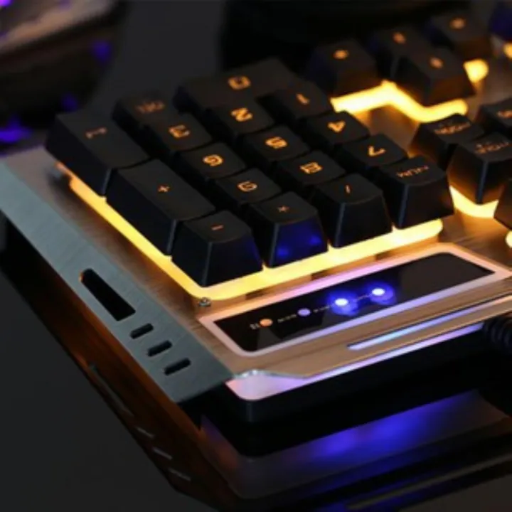 red dragon keyboard Wired USB ergonomic backlit alloy gaming keyboard ...