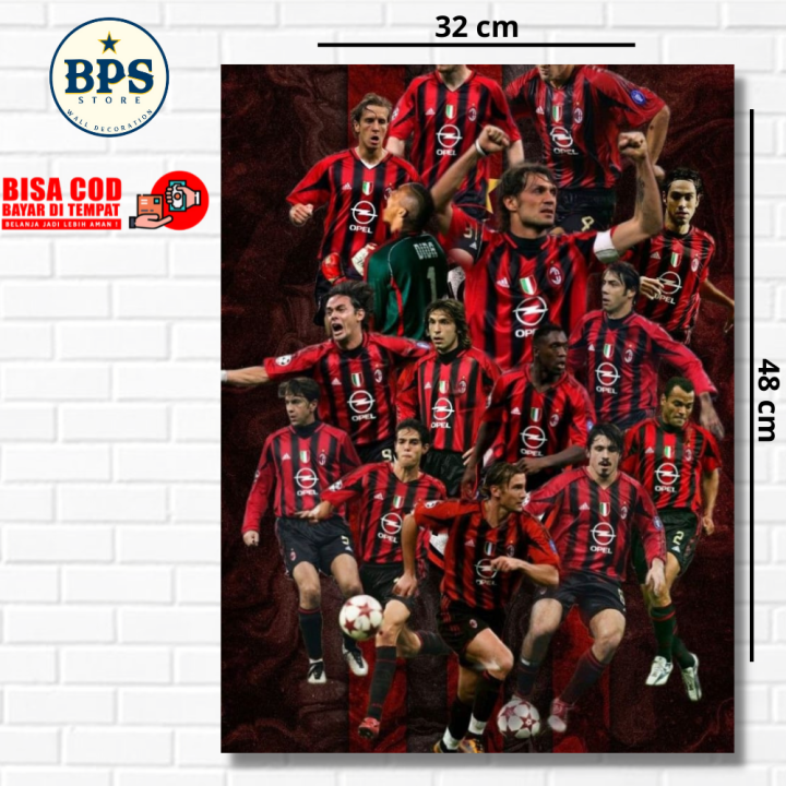 POSTER AC MILAN - FOTO PEMAIN AC MILAN - POSTER SEPAK BOLA - POSTER ...