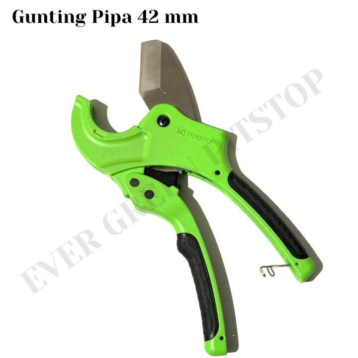 TEKIRO Gunting Pipa PVC Alat Potong Paralon 42 mm Pipe Cutter Gunting Pemotong Pipa Plastik ...