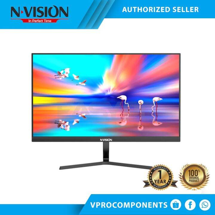 Nvision N2455 75Hz FHD Flicker Free IPS Panel 24 inch Monitor Black ...