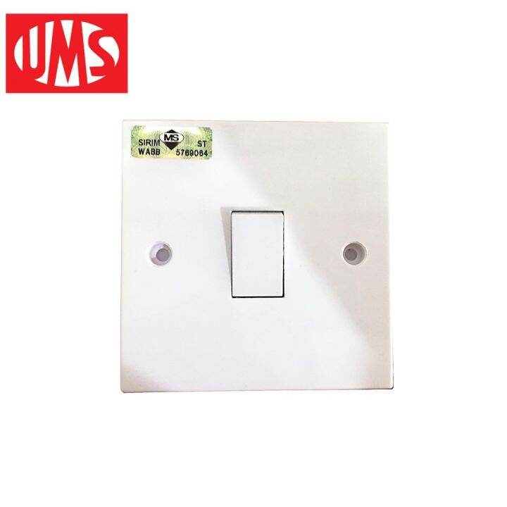 UMS 1 Gang 1 Way Flush Switch 201-1W | Lazada