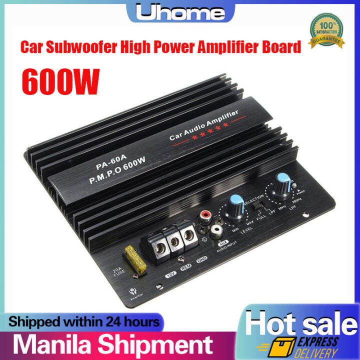 【Manila Shipping + 24 hours delivery】12V 600W High Power Car Audio ...