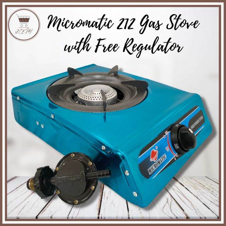 MICROMATIC 212 SINGLE BURNER GAS STOVE WITH REGULATOR / GAS STOVE ...