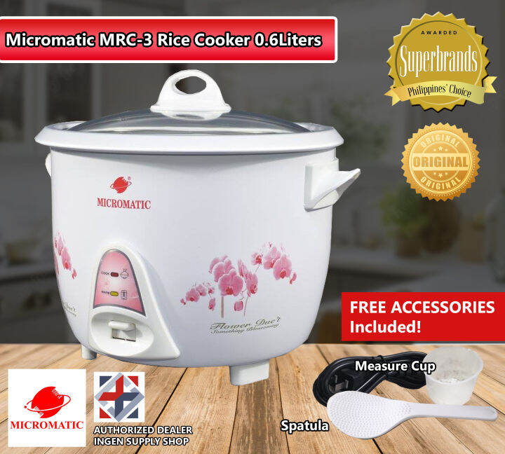 Micromatic Rice Cooker 0.6L MRC-3/MRC-350 3 Cups Of Rice | Lazada PH