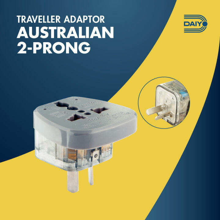 Daiyo DE 236 Traveller Adaptor Australian 2-Prong | Argentina ...