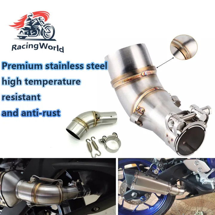 RACINGWORLD Slip-on for Yamaha YZF R3 R30 MT03 R25 Exhaust Middle Link ...
