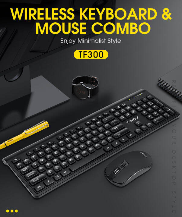 AR Electronic TF300 wireless keyboard and mouse set desktop computer ...