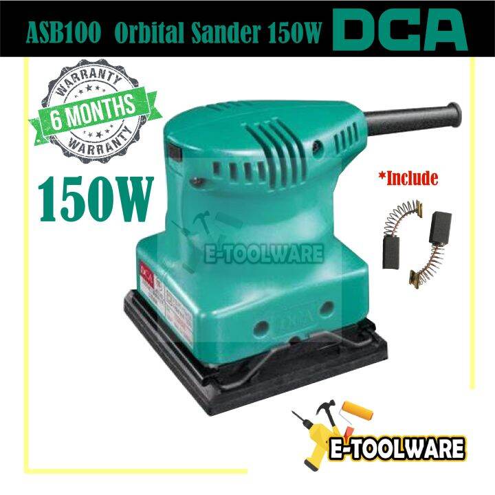 DCA Orbital Sander ASB100 磨砂机 Palm Sander 150W 12000RPM | Lazada