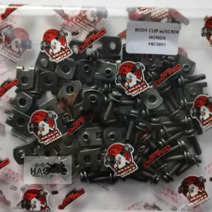 BODY CLIP W SCREW HONDA YAMAHA PER PCS (Chicken Worx) | Lazada PH
